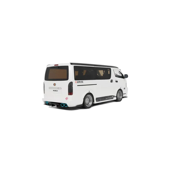 TOYOTA HIACE SUPER GL CUSTOM PEARL WHITE 2008 OT1136 1:18 Otto Models